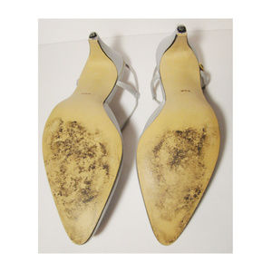 Calico | Shoes | Calico Silver Slingback Strappy 3 Heel Shoes 65m ...